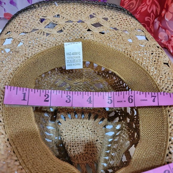 Unbranded | Accessories | Western Cowboy Hat Brown Tea Stain Straw Hat ...